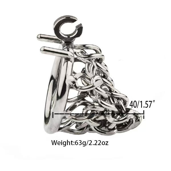 Iron Chain Adjustable Chastity Cage – flatchastity